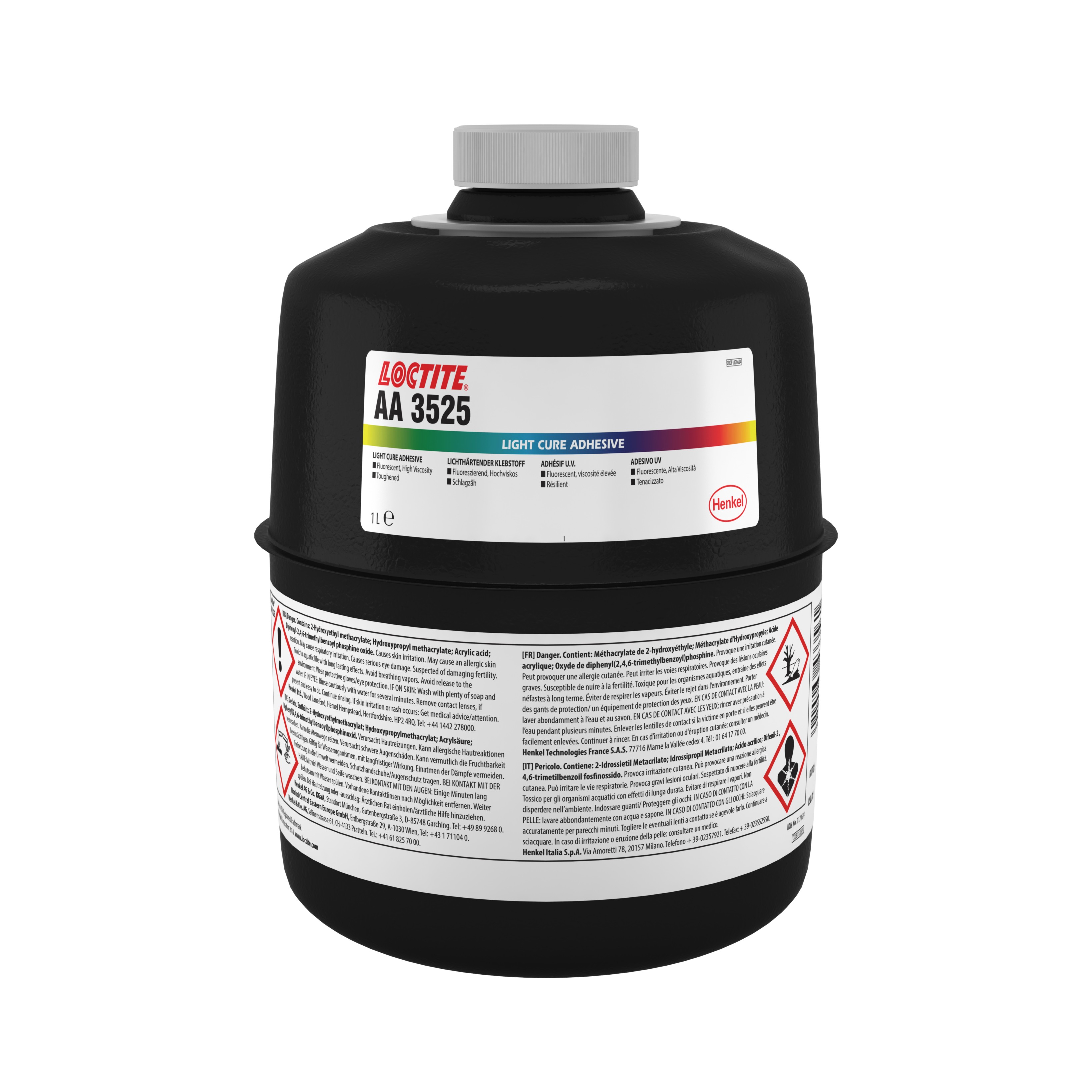 Loctite 3525 Tough UV Curable Adhesive Transparent-Materiomart