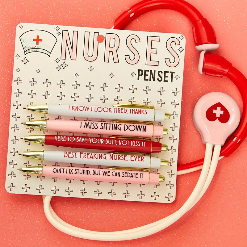 🤣Funny Nurses Pens Set(Set of 5)👩‍⚕