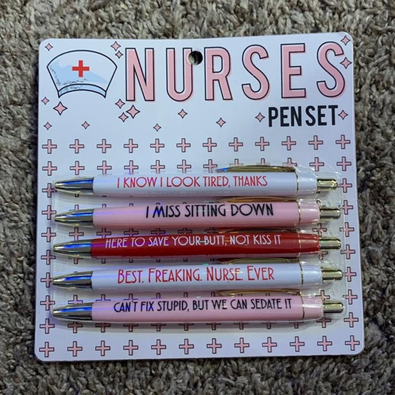 🤣Funny Nurses Pens Set(Set of 5)👩‍⚕