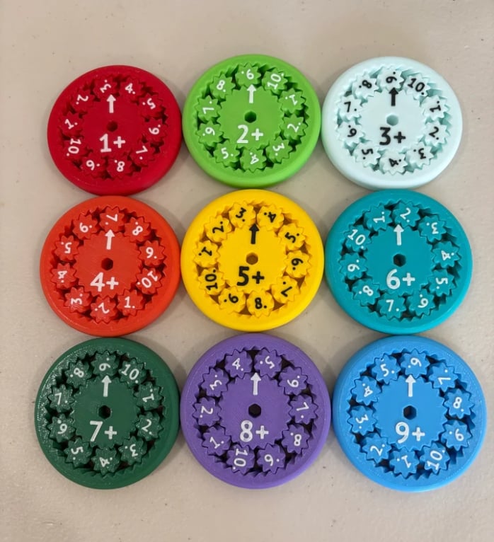 🔢Math Facts Fidget Spinners🧠💡